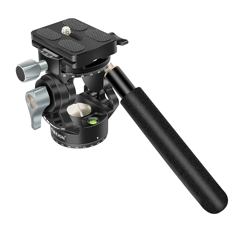 Bexin ミニ油圧カメラ三脚ヘッド - アルミニウム合金ビデオスライダー