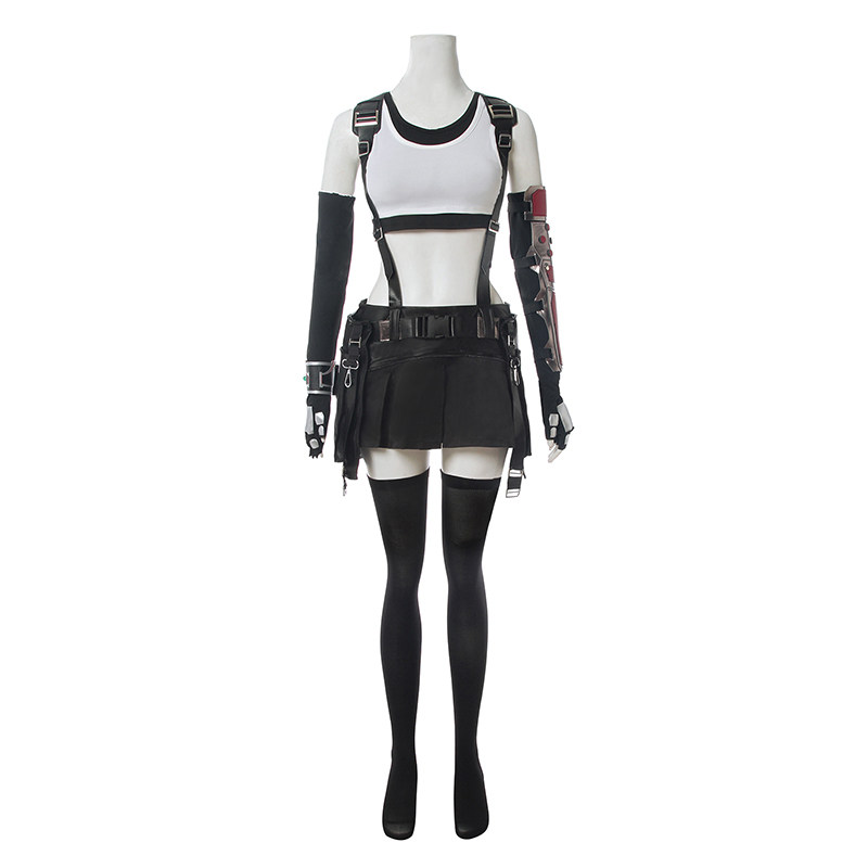 Final Fantasy 7 Remake Tifa Cos Clothing - Tifa Tight Vest Game Full ...