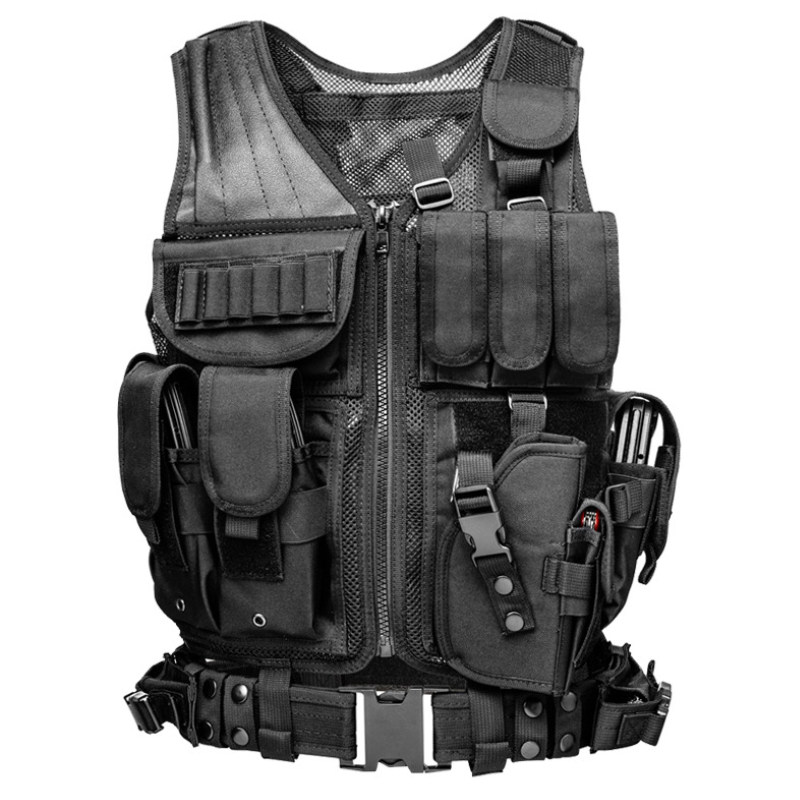 Colete tático para forças especiais - equipamento de batalha cs black ...