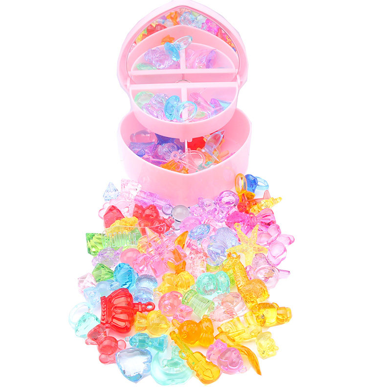 Children's Crystal Gem Toy - Colorful Princess Treasure Box with Animal ...