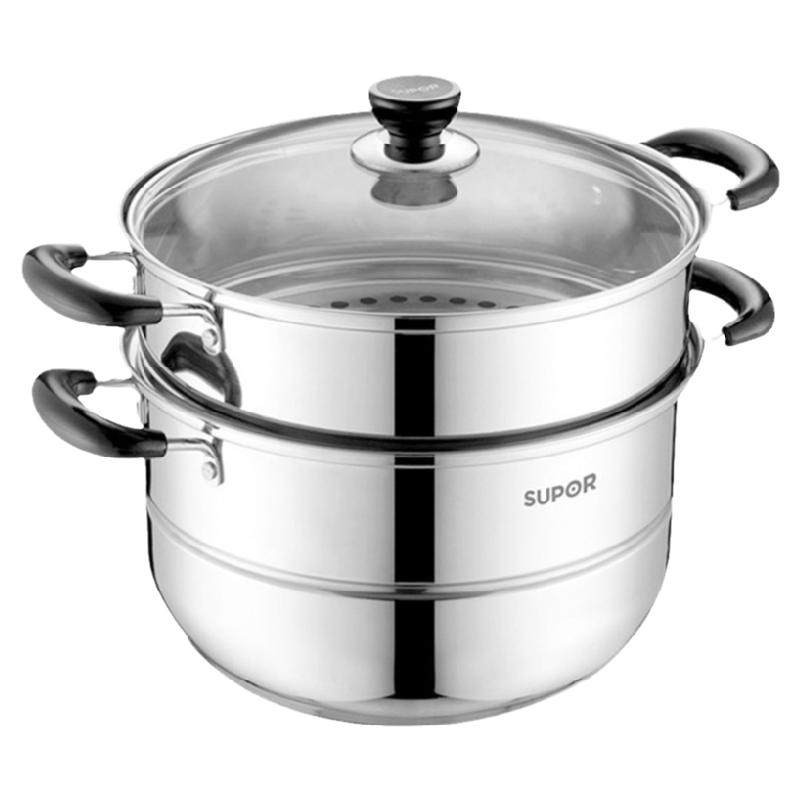 Supor Steamer - Stainless Steel Steam Grid for Fish and Buns on Gas Stove