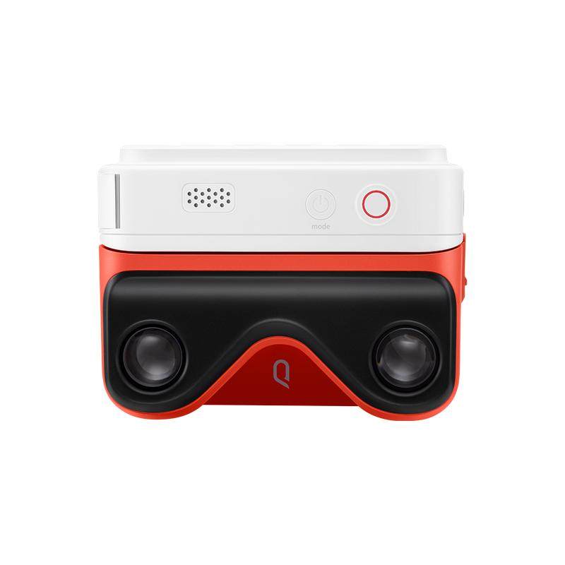 Qoocam ego cool look 3d 스테레오 카메라 - 브이로그용 스포츠 디지털 vr 카메라