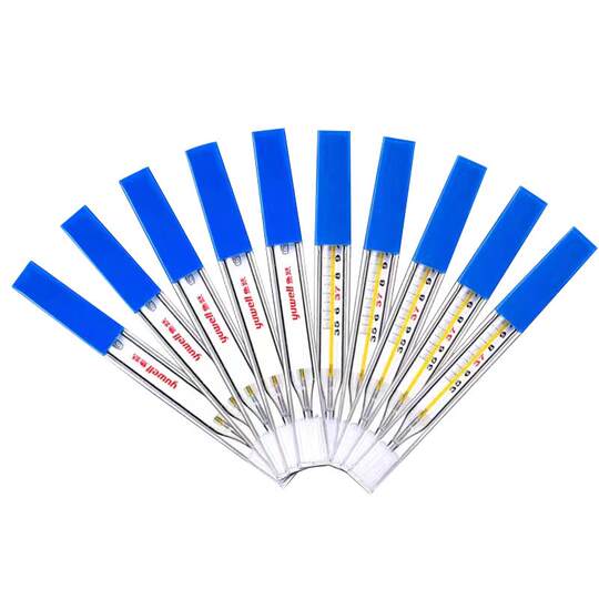 Yuyue Medical Glass Thermometer for Oral, Axillary, and Anal Use