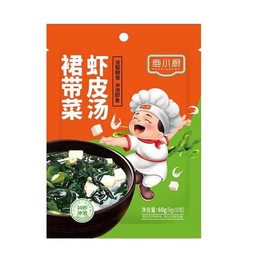 Chef Kitchen Wakame and Shrimp Skin Instant Soup Flagship Store Seaweed ...