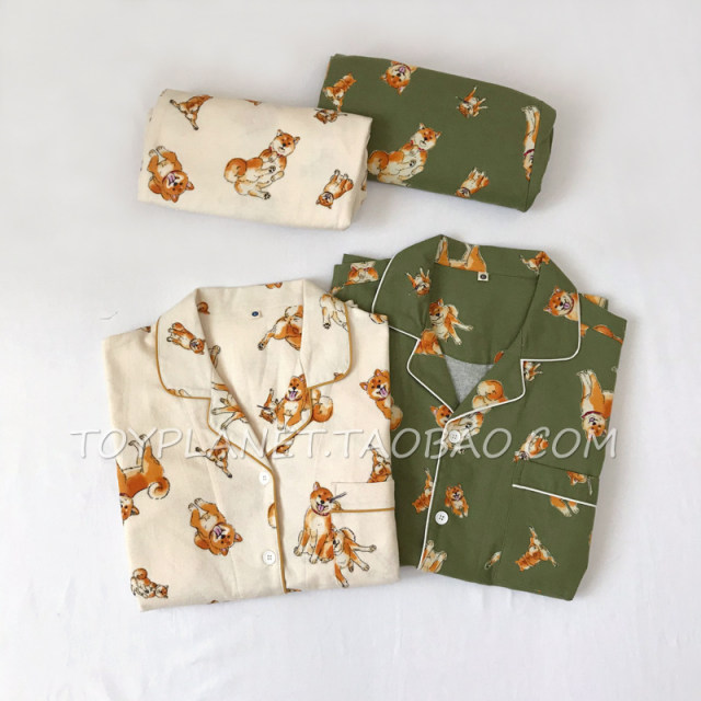 Afternoon Shiba Inu pure cotton grinding Mao Chunqiu and winter men and ...
