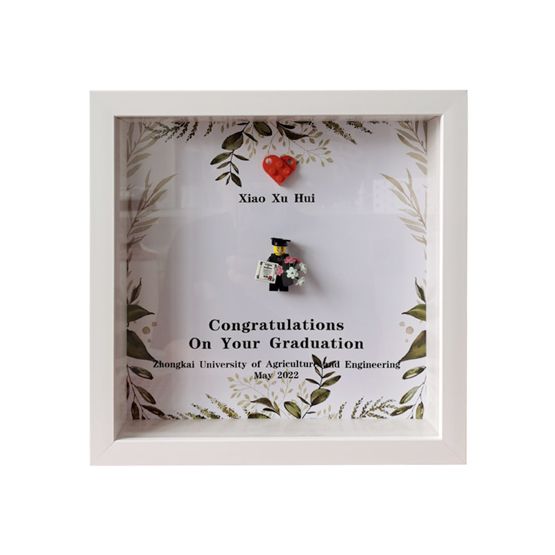 Graduation Season Gift: Lego-Compatible 3D Hanging Picture Frame