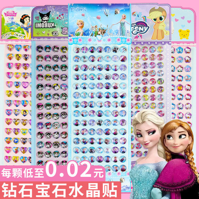 Gem stickers, crystal diamond stickers, Frozen Elsa Princess Kurome, My ...