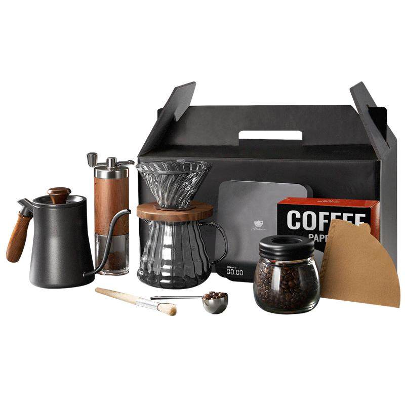 Hand Brew Coffee Pot Set with Hand Grinder - Home Coffee Machine ...