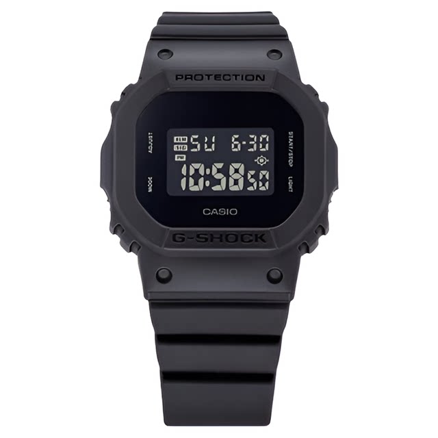 Casio flagship store classic cool black small block octagonal shock ...