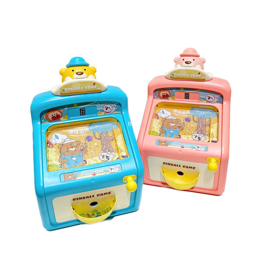Cute Bear Pinball Game Machine Toy | Electric Boy and Girl Rolling ...