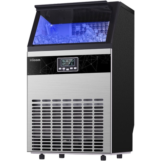 Hicon Commercial Ice Maker - 90kg/24h Square Ice Cube Machine