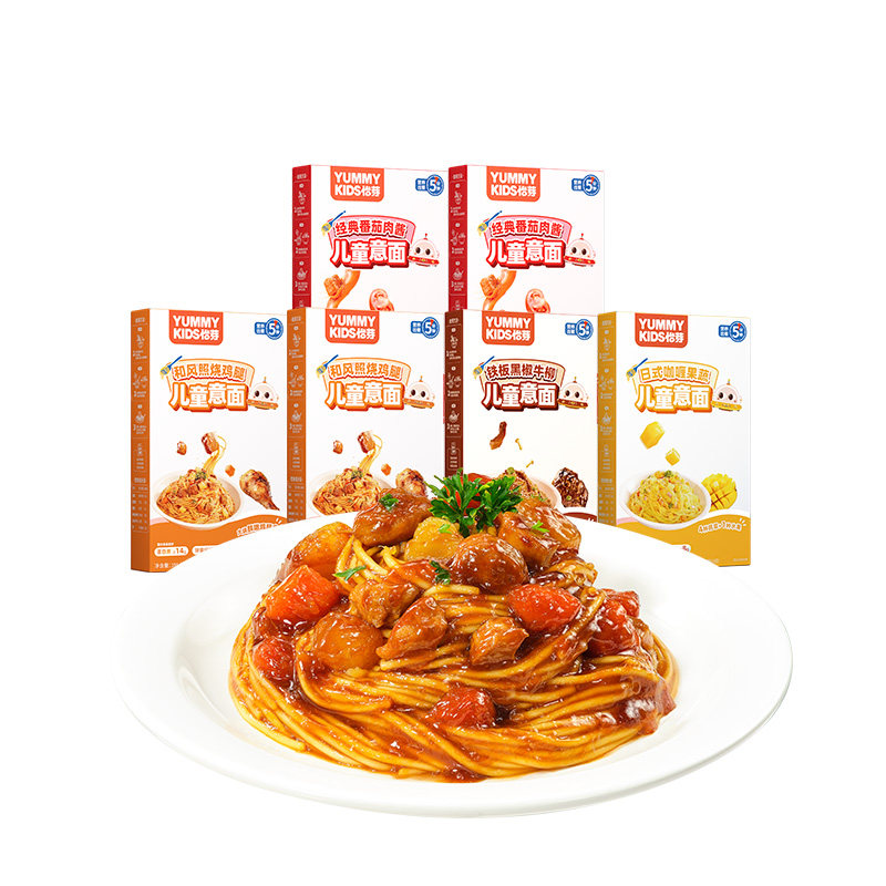 Yiya Children's Pasta - Baby Spaghetti Tomato Instant Noodles