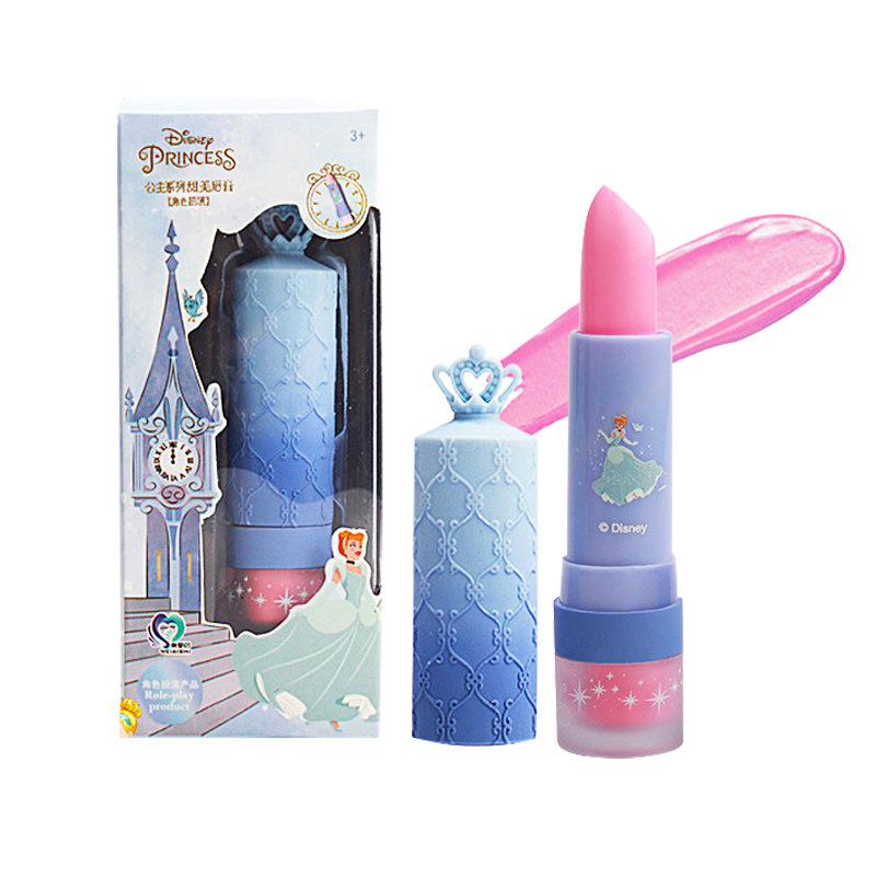 Disney Princess 6-Color Lipstick Set - Non-Toxic, Moisturizing for Kids