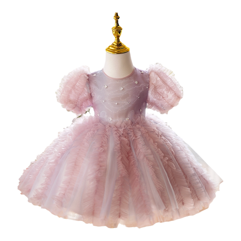 Yiwei Girl's Princess Dress - Flower Girl Birthday & Performance Costume