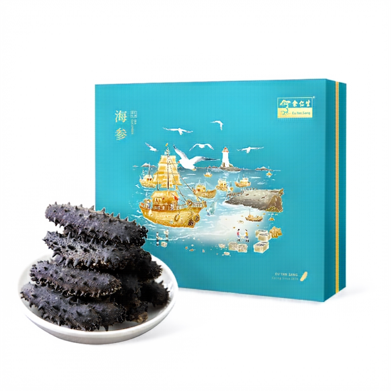 Eu Yan Sang Concombre de Mer Séché - 80 Têtes - Boîte Cadeau de 100g