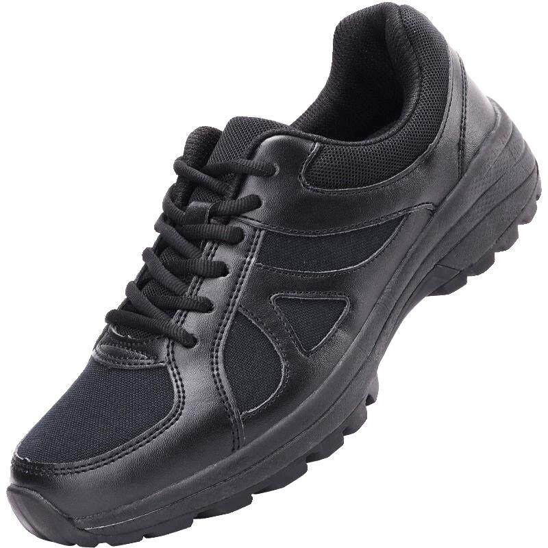 Genuine New Training Shoes for Men Police Black Rubber Shoes Running ...