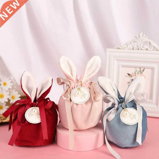 Easter Cute Bunny Gift Packing Bags Velvet Valentine/#39