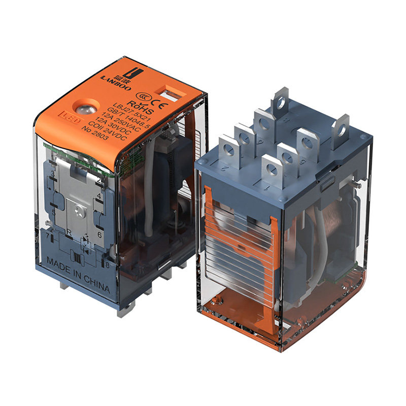 Blue Wave Electromagnetic Relay - 4NO 4NC - 12V 24V 220V