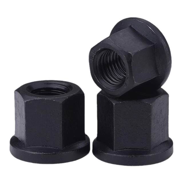 Flange nut with pad and heightened hexagonal mold pressure plate nut ...