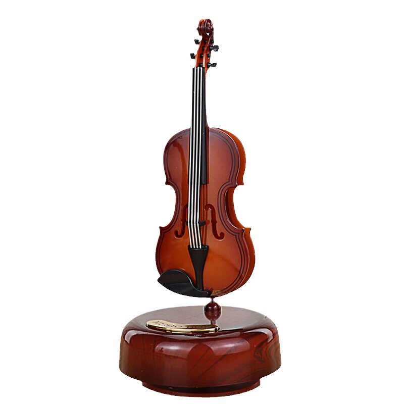 Musical Instrument Music Box Children's Wind-Up Rotating Guitar ...
