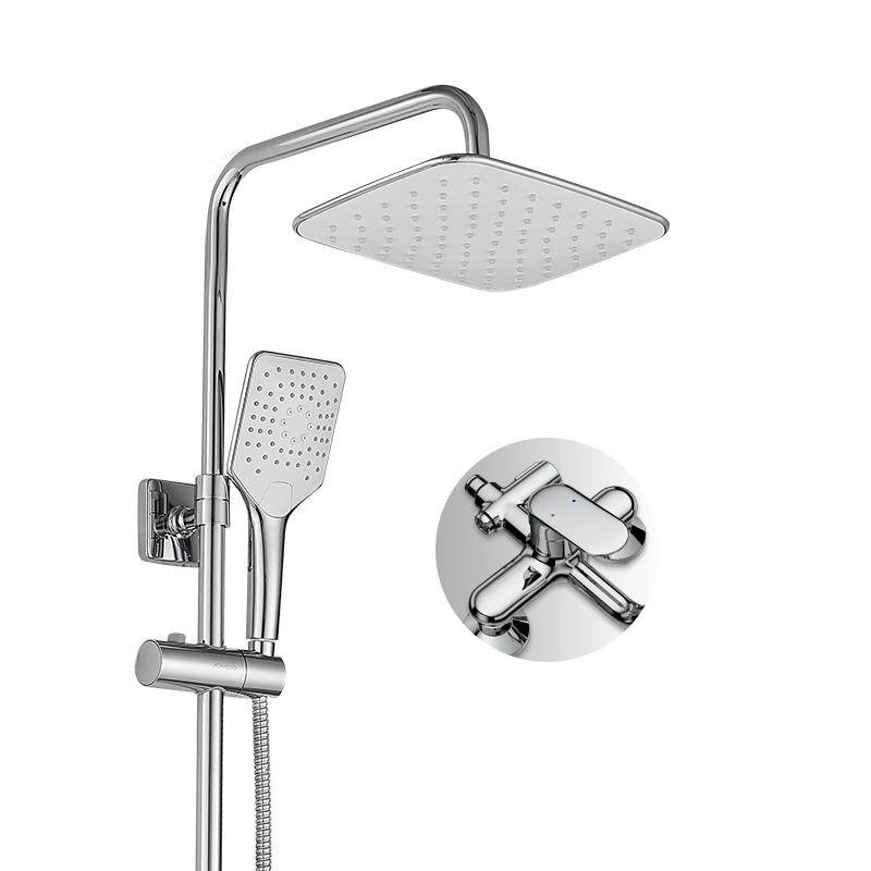 Jomoo Square Shower Set with Rain Shower Head for Home Bathroom