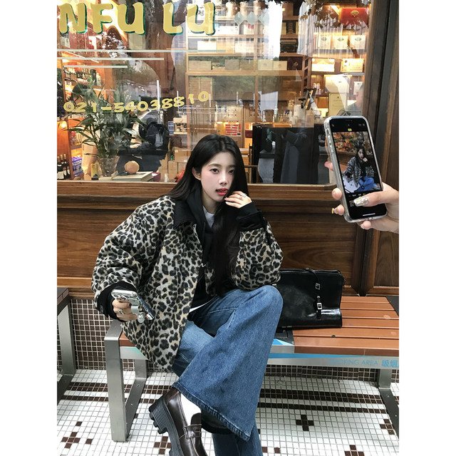 Joeyoo Li Qiaoyou Leopard Jacket Women's Wear Morning Autumn 2024 New ...