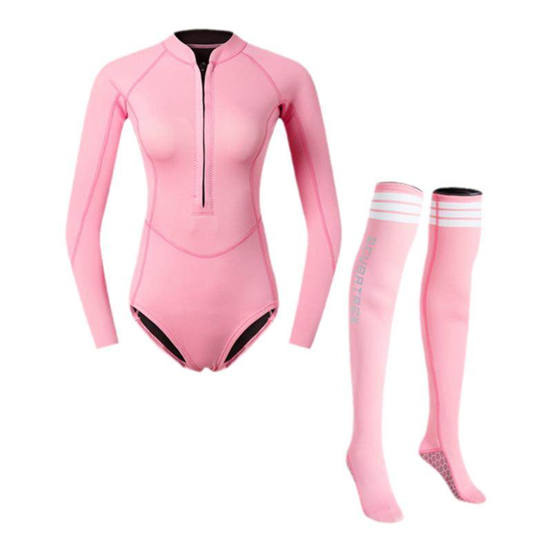 Newao Women's One-Piece Diving Suit - Long Sleeve Full Body Sun Protection