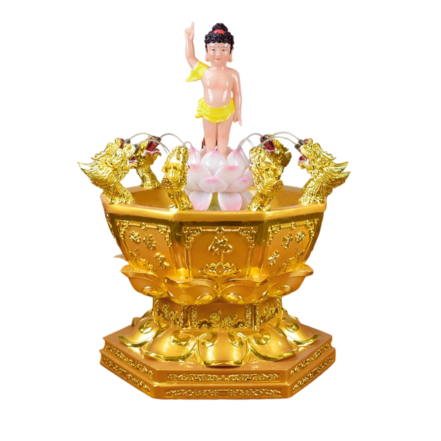 Ciyuan Pavilion Han Baiyu Bath Basin Jiulong Tushui Bath Buddha ...