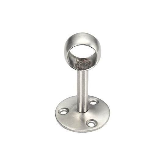 Round Tube Clothes Rail - Stainless Steel Bracket for Wardrobe or ...