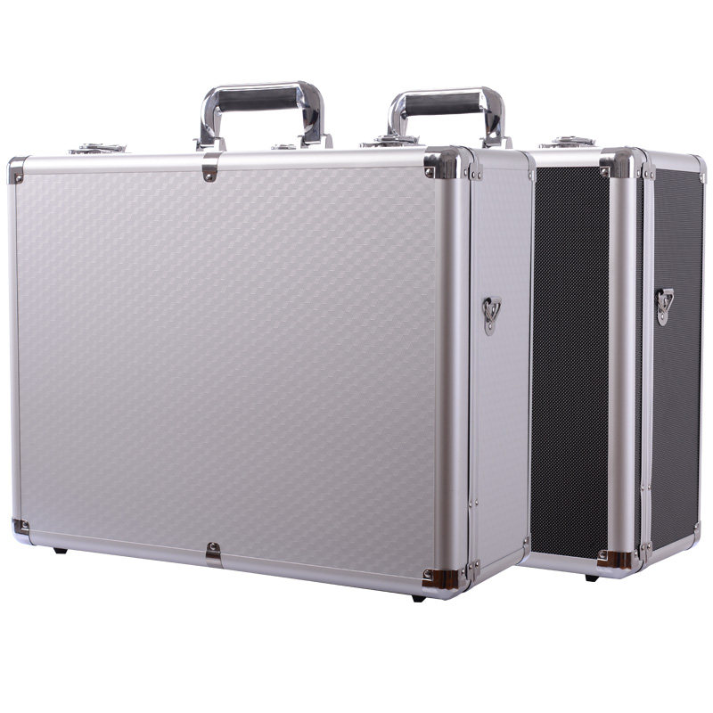 Large Aluminum Alloy Box Hardware Tool Box - Portable Multi-functional ...