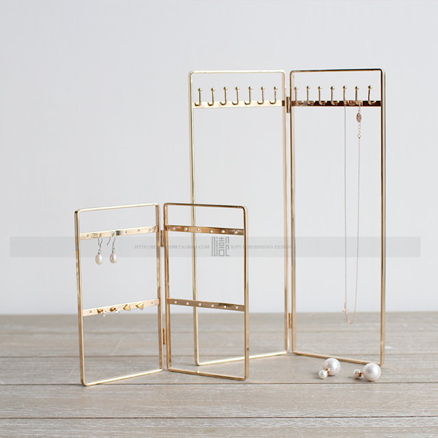Vintage style exquisite gold jewelry rack display rack jewelry rack ...