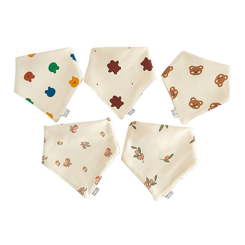 Handuk Air Liur Bayi Katun Mooz Health - Bib Segitiga Lembut