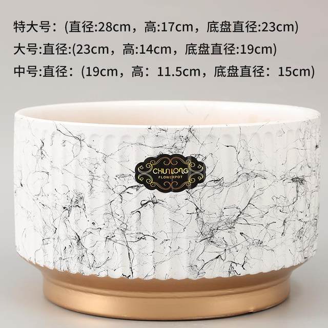 New Phalaenopsis Pot Ceramic Flower Basin Large Basin Basin Nordic ...