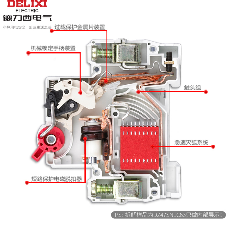 [USD 14.77] Delixi Dual Input Dual Output Electricity Leakage Protector DZ47PLES 1P N Domestic ...