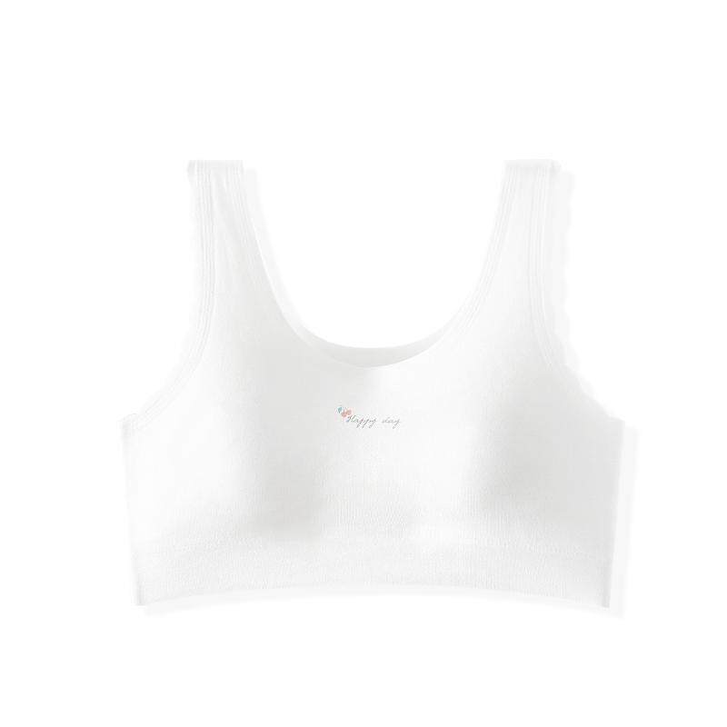 Black Tonny Girls' Training Bra - Modal Summer Vest - Blossom Stage