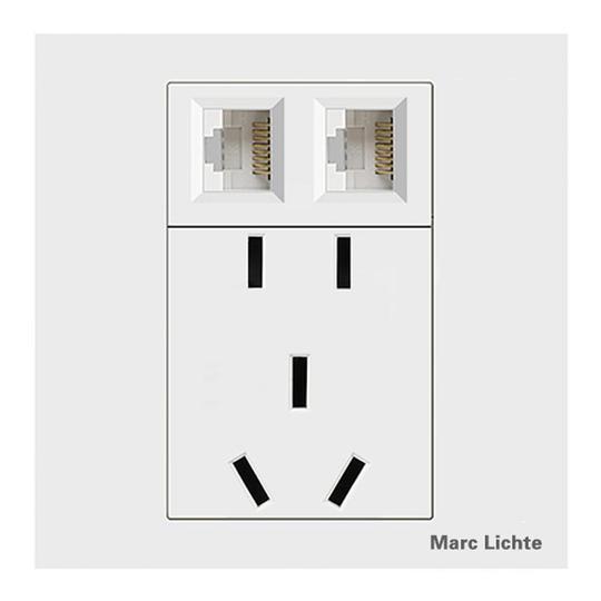 Marc Lichte Type 86 Five-Hole Shielded Gigabit Network Socket - Super ...