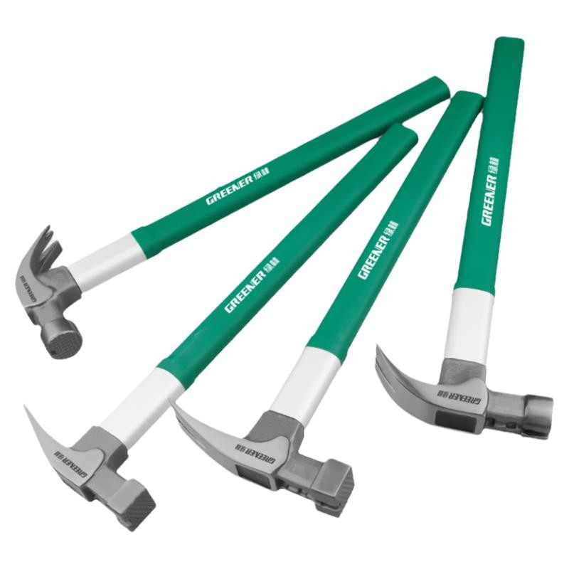 Green Forest Claw Hammer Woodworking Special Household Hammer - Fiber ...