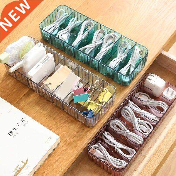 Cable Storage Box Transparent Plastic Data Line Storage