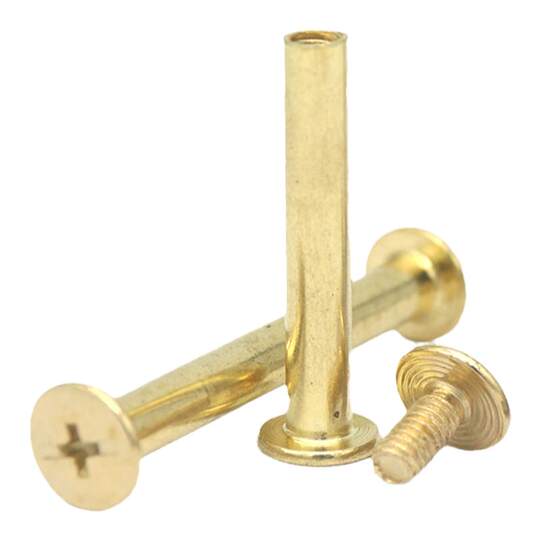 Copper-plated Ledger Screws Female Nails Sample Book Nails Docking ...