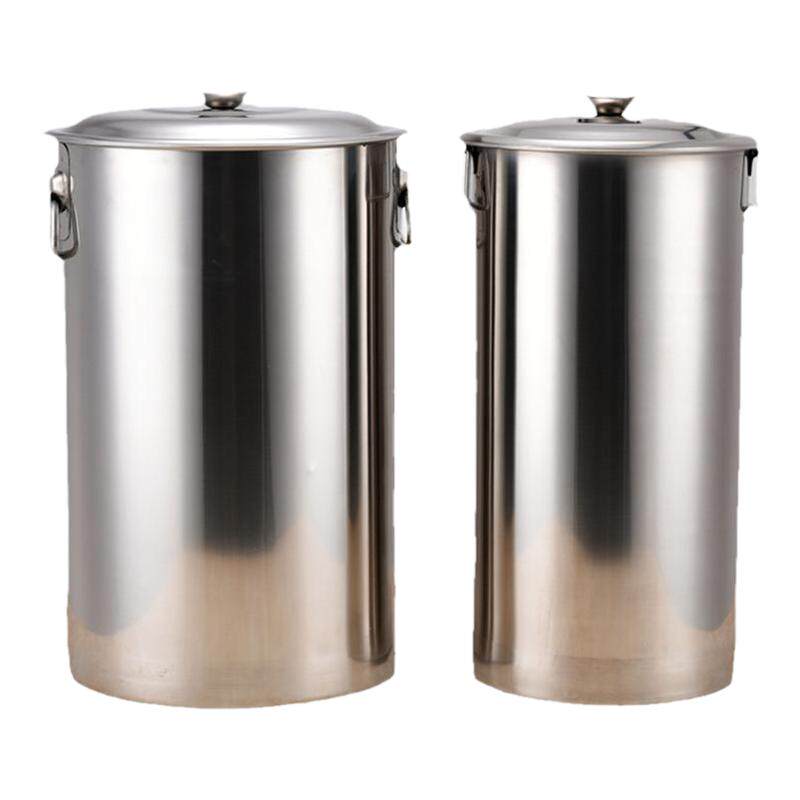 Extra Thick Stainless Steel Milk Tea Bucket with Lid - Pearl Milk Tea ...