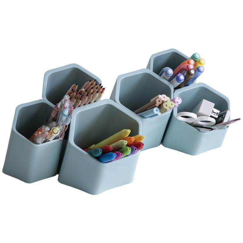 Pen Container Storage Box Children's Desk Storage Artifact Boy Girl ...