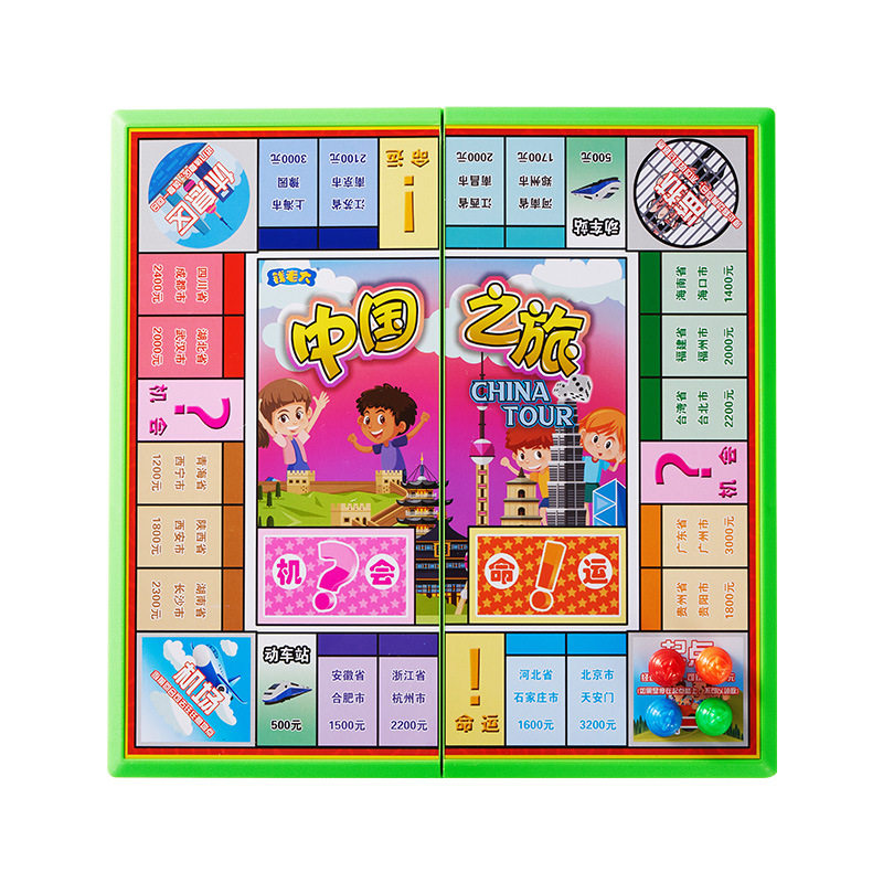 Monopoly Children's Edition Board Game | Magnetic | Luxury China World Tour