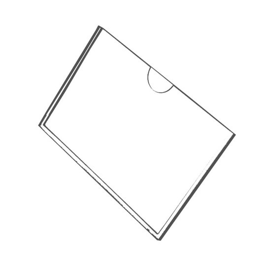 Acrylic A4 Display Box - Double Layer Card Holder