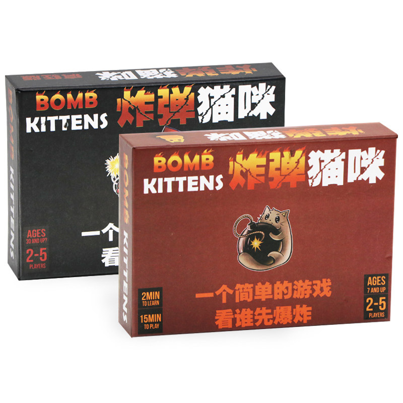 Explosion Kitten Card Game - Bomb Cat - Family Party Game