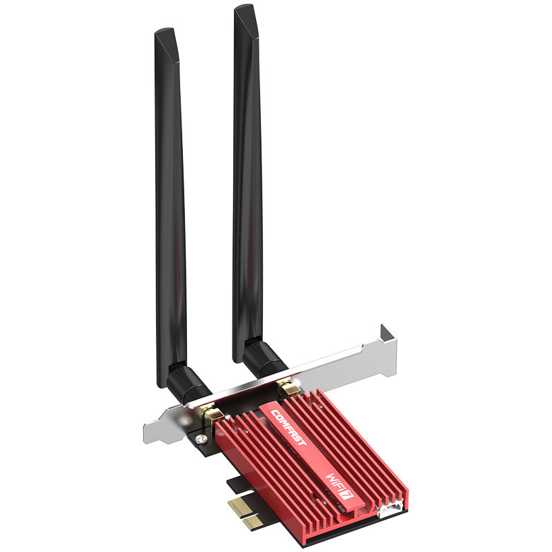 Comfast CF-BE200 Pro การ์ดเครือข่าย WiFi 7 - Intel AX210, PCIe, อะแดปเต ...