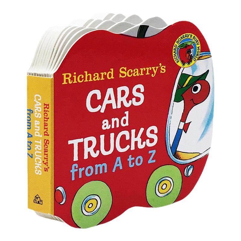 Richard Scarry Cars and Trucks A to Z Cardboard Book for Children