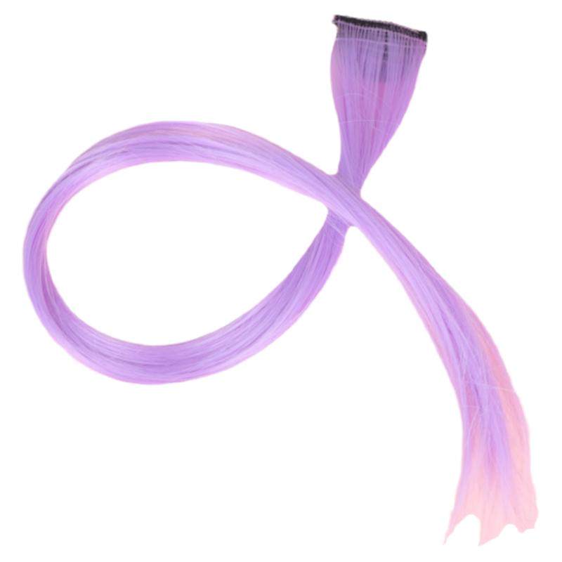 Colorful Ear-Hanging Wigs for Girls & Women - Long Highlights