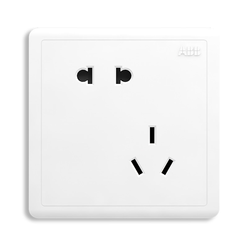 ABB Yuanzhimingzhi Series White 86 Type Switch Socket with USB