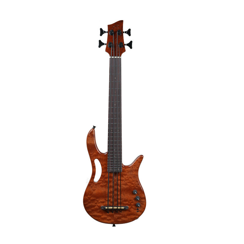 Akama Mini Electric Bass - 24 Fret Rosewood Fingerboard