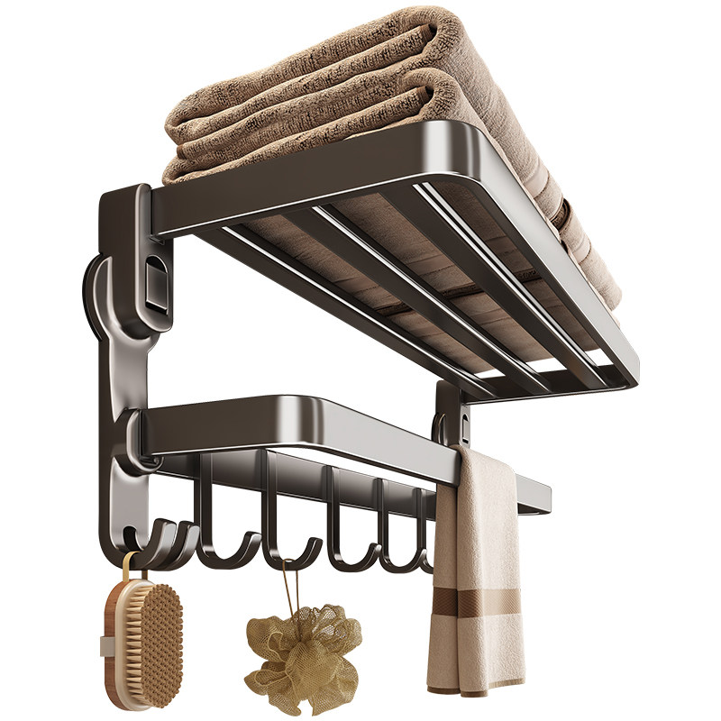 Suction Cup Towel Rack Without Punching Bathroom Towel Rack Bathroom ...